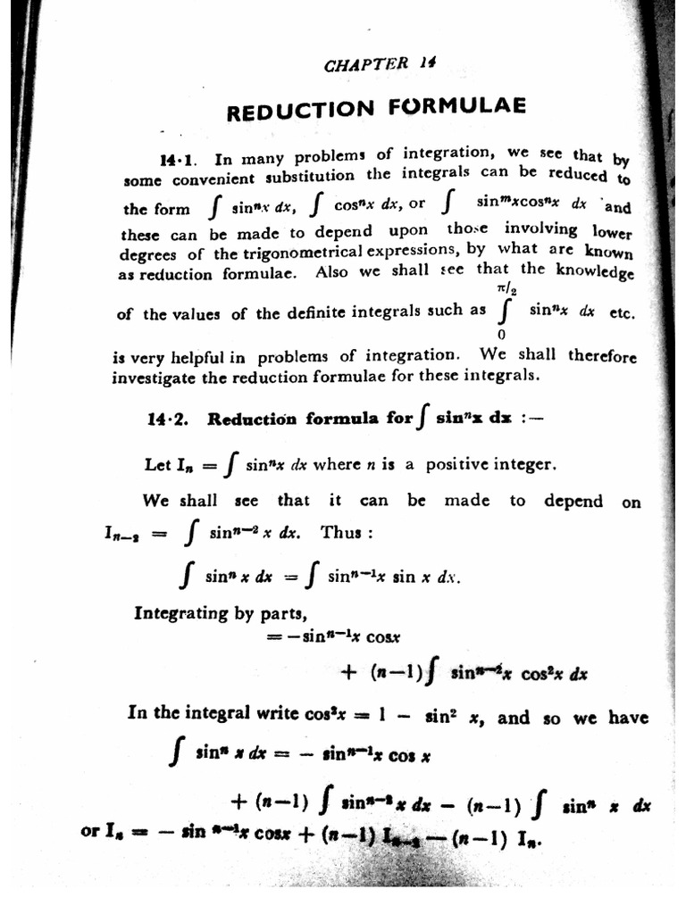Reduction - Gamma and Beta Function - A Text Book of Applied ...