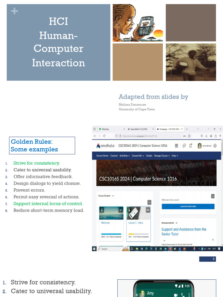 HCI Principles and User Empathy Insights | PDF | Empathy | Menu (Computing)