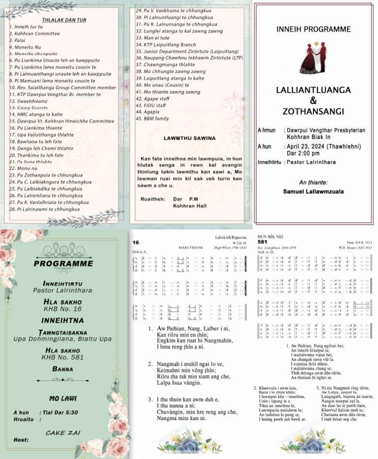 Valpuia Te Inneih Programme | PDF