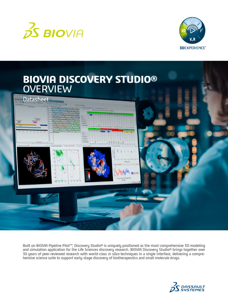 Biovia Discovery Studio Overview Datasheet | PDF | Docking (Molecular) | Proteins