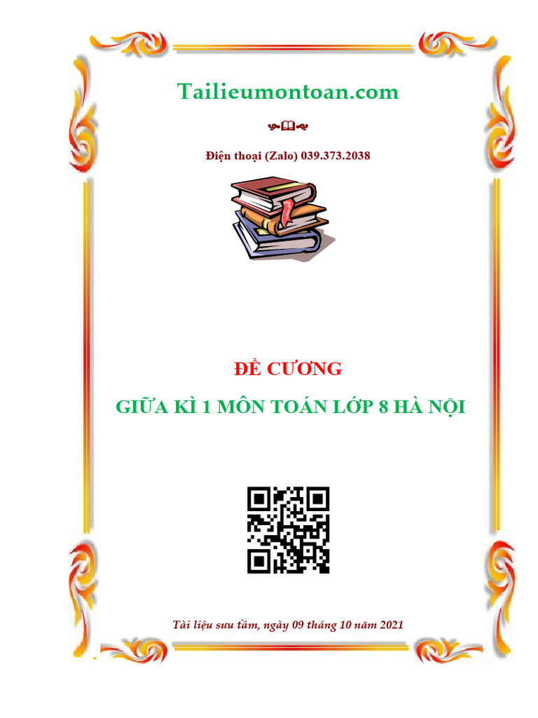 De Cuong Ngo Si Lien-Toan 8-Gk1-2020-2021-Toan-Thcs-Vn | PDF