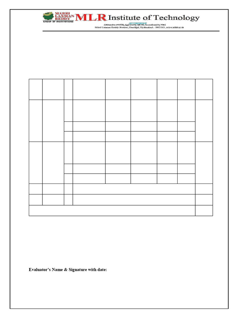 Bda Lab Internal Rubrics | PDF | Computer Programming | Software Engineering
