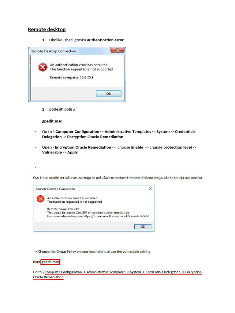 Remote Desktop | PDF