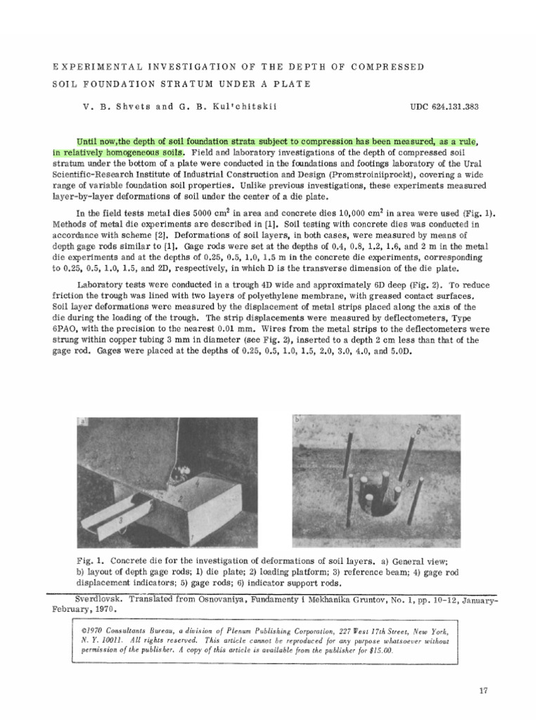 Soil Foundation Stratum Compression Study | PDF | Deformation ...