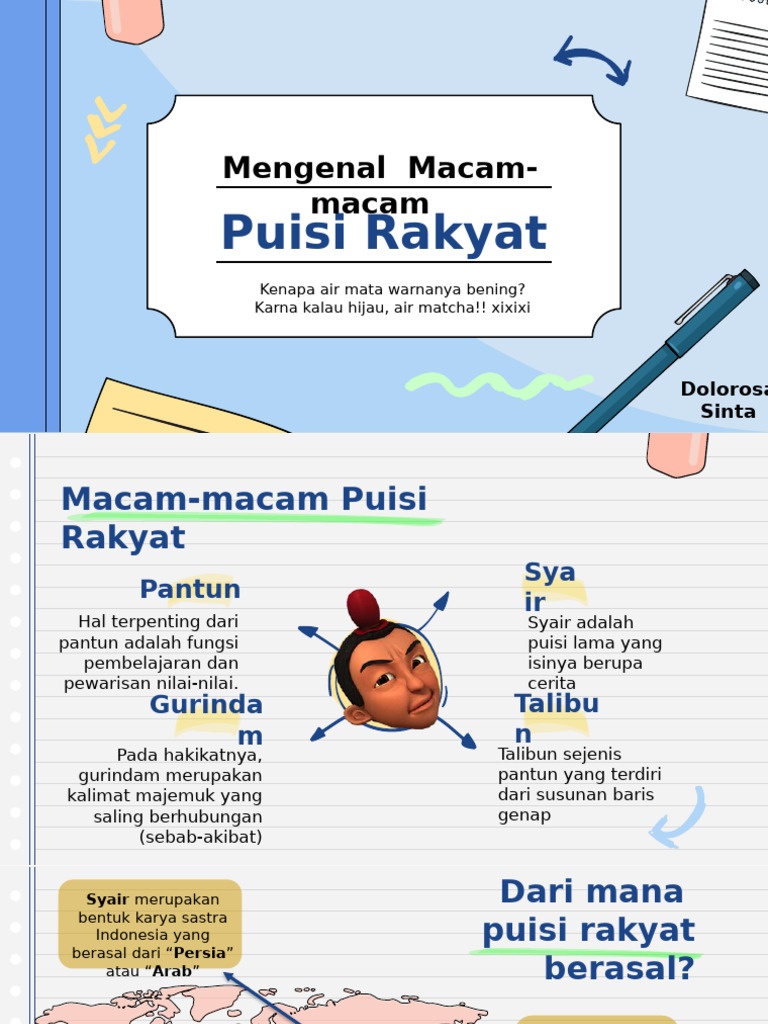 Jenis-Jenis Puisi Rakyat Dan Contohnya | PDF