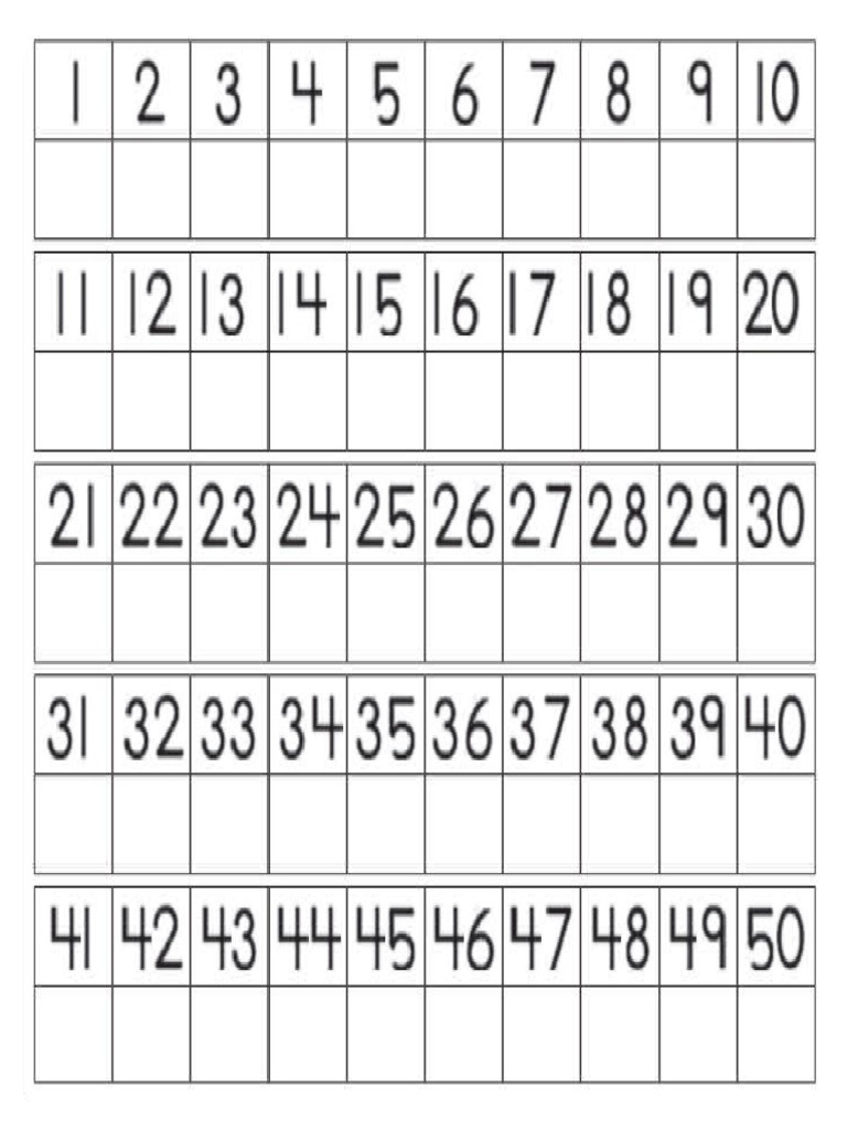 1-50 Activity | PDF