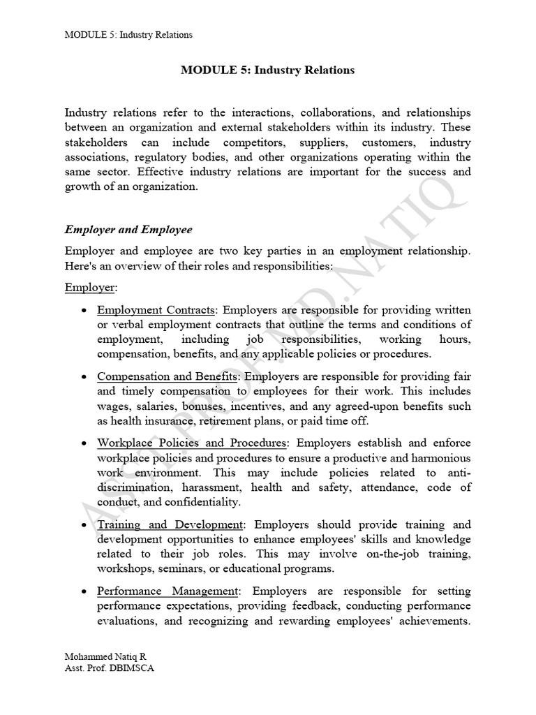 MODULE 5- HCM | PDF | Employment | Workers' Compensation