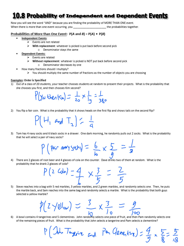 Independent vs Dependent Events Explained | PDF