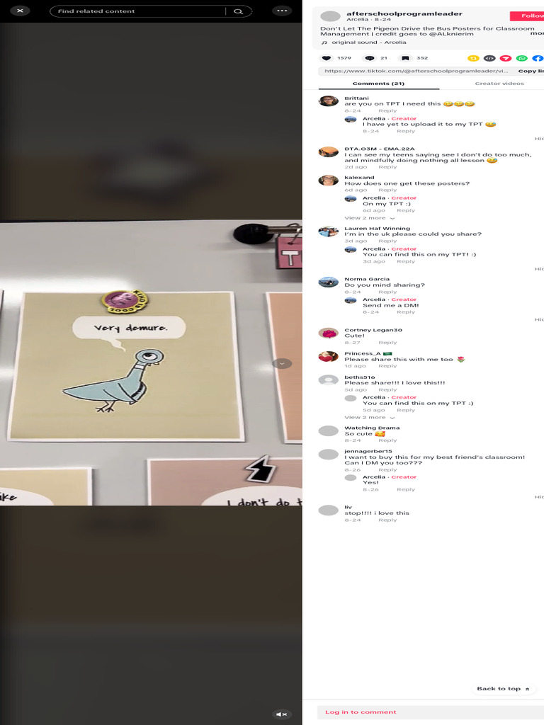 School Demure Pigeon TikTok | PDF