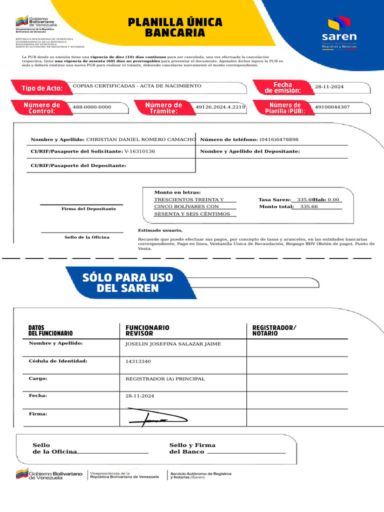 Planilla Pub 1442101 | PDF | Documento de identidad | Gobierno y personalidad