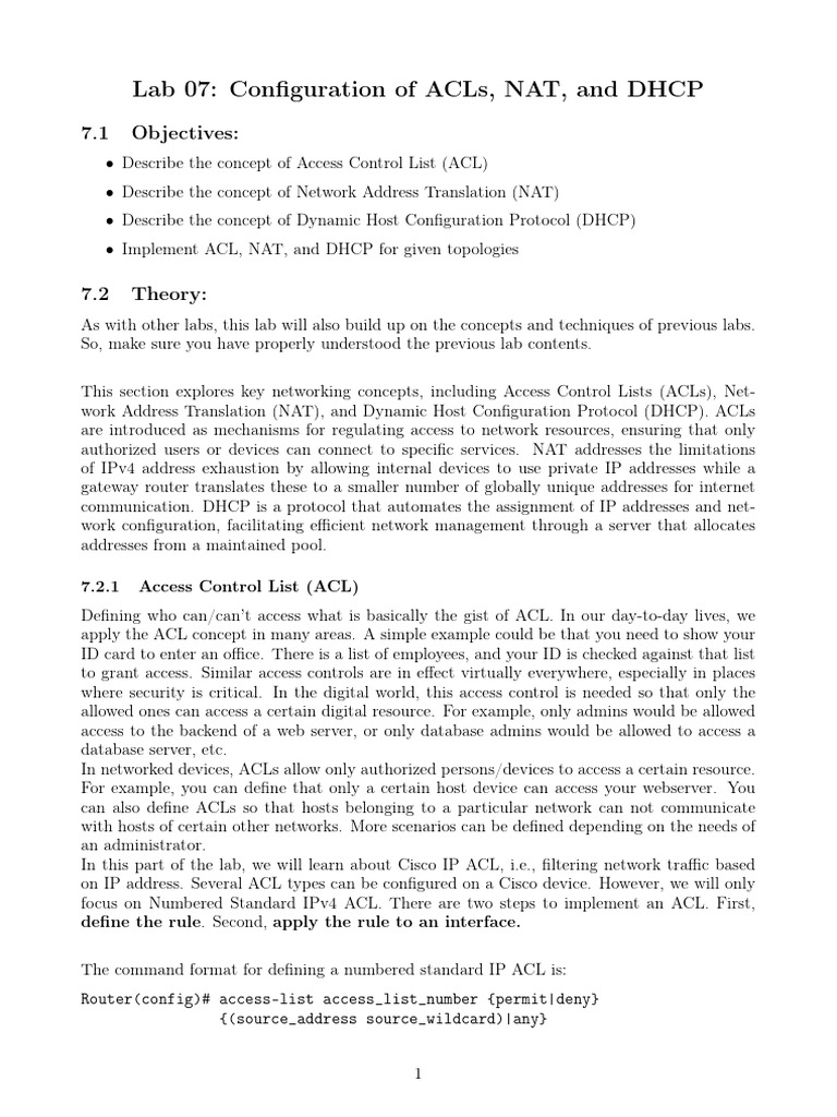 CSE 4512 Computer Networks-Lab 07 - Manual | PDF | Ip Address | Computer Network