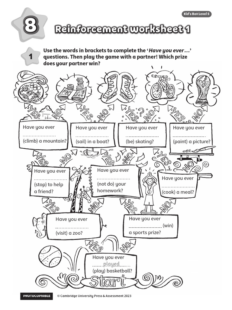 KBNGESS KidsBox Level5 Unit8 Reinforcement Worksheet 1 | PDF