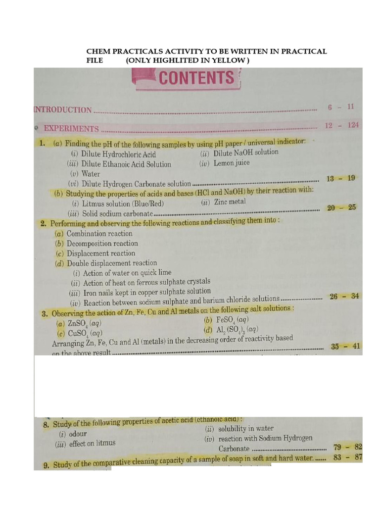 X Chem Practical Work | PDF