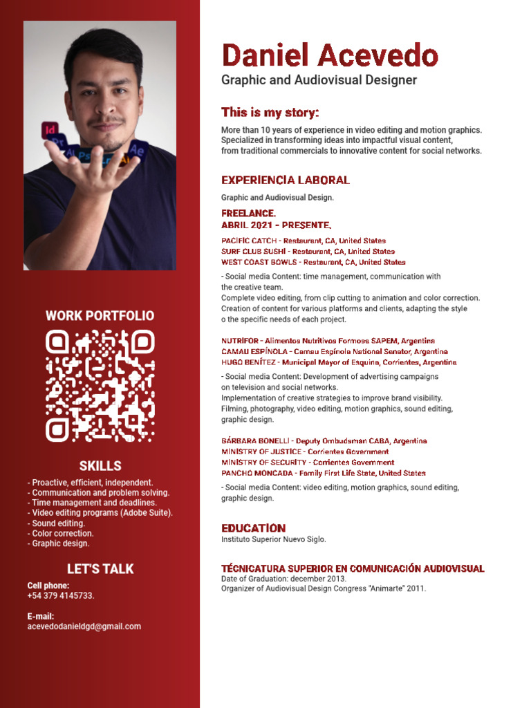 CV Daniel Acevedo Agosto 2024 | PDF