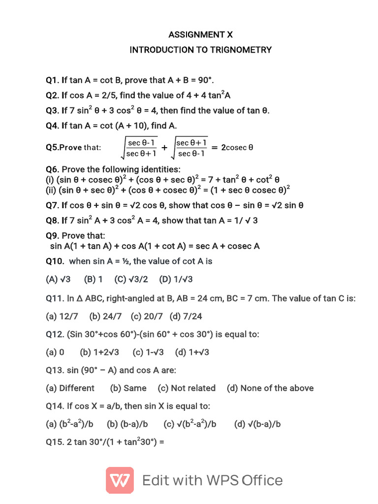 Maths 1 | PDF