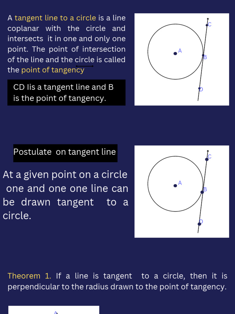 Math 10 Secants and Tangents of A Circle | PDF | Circle | Tangent
