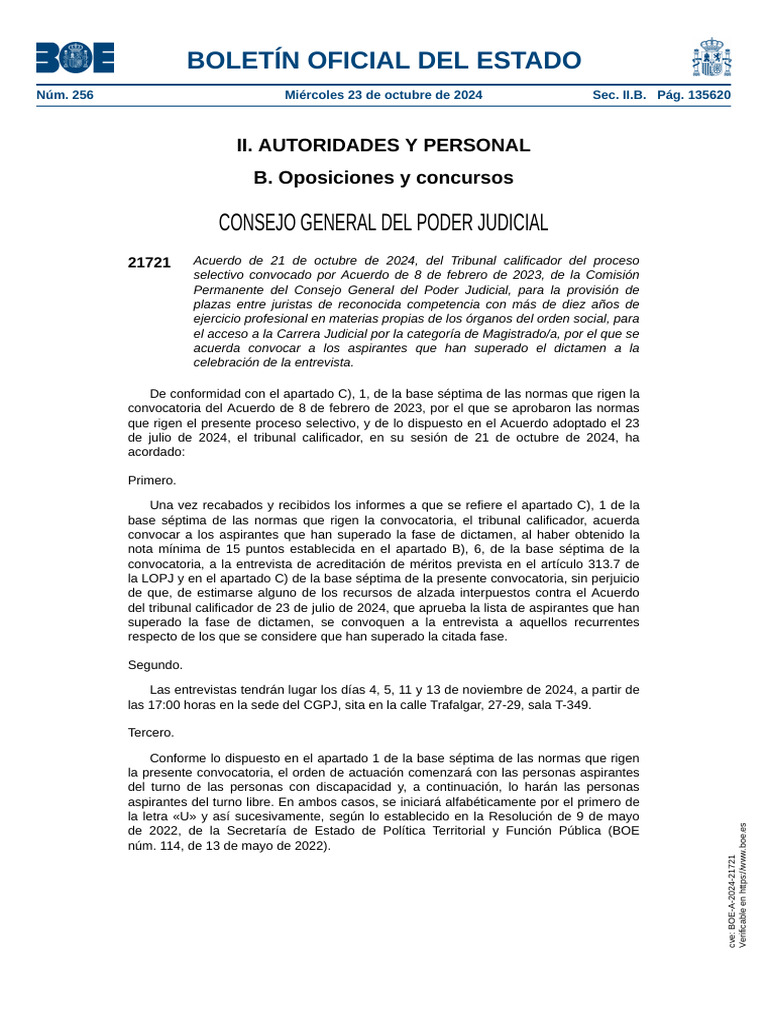 Boe A 2024 21721 | PDF | Gobierno | Instituciones gubernamentales