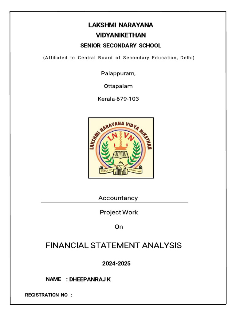 Accountancy Certificate For Project | PDF