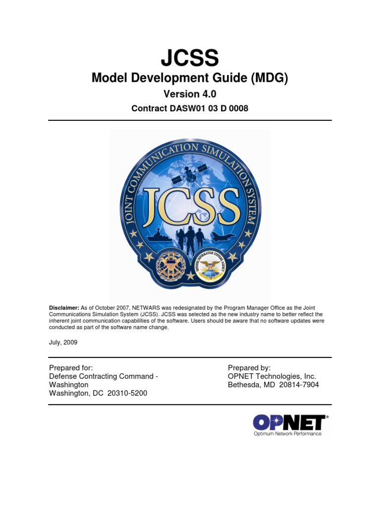 JCSS 10.0 Model Development Guide v4.0 | PDF | Communications Protocols ...