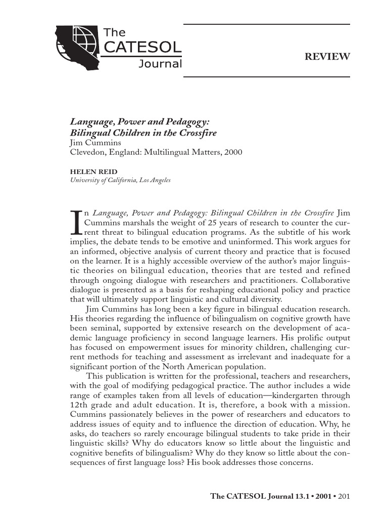 Cummins, J. (2000) - Language, Power and Pedagogy Bilingual Children in ...