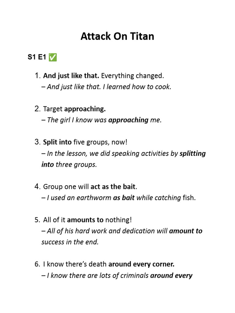 Attack on Titan | PDF