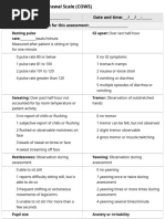 COWS Algorithm for Opioid Withdrawal Management | PDF