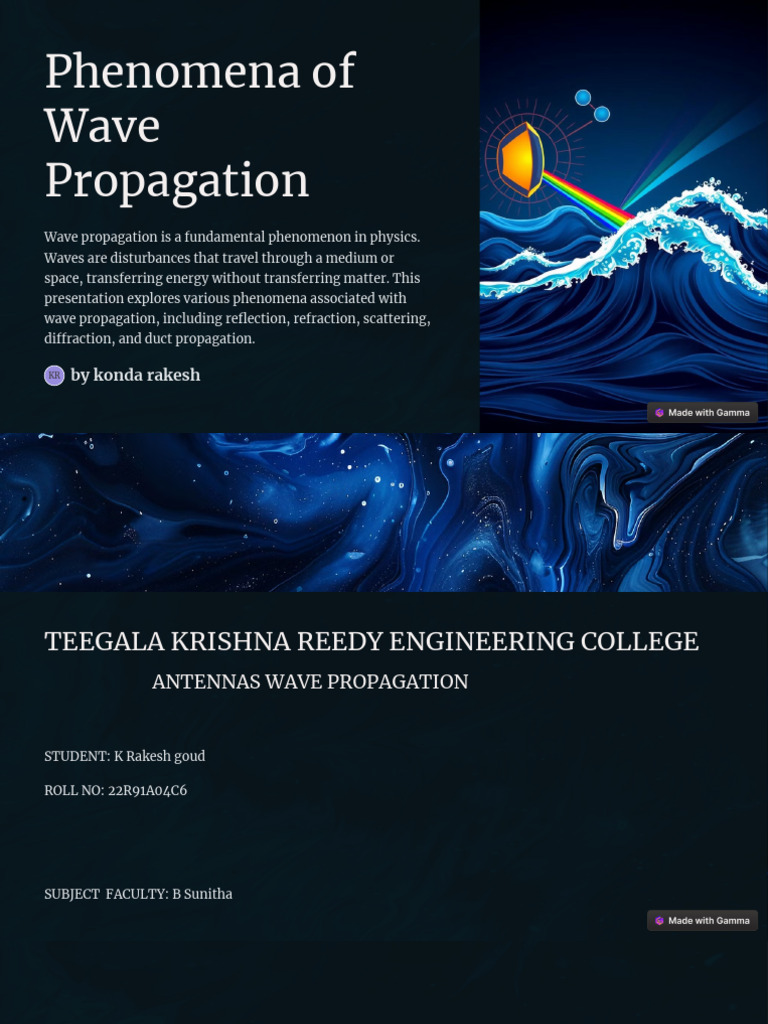 Wave Propagation Phenomena Explained | PDF | Waves | Transmission Medium