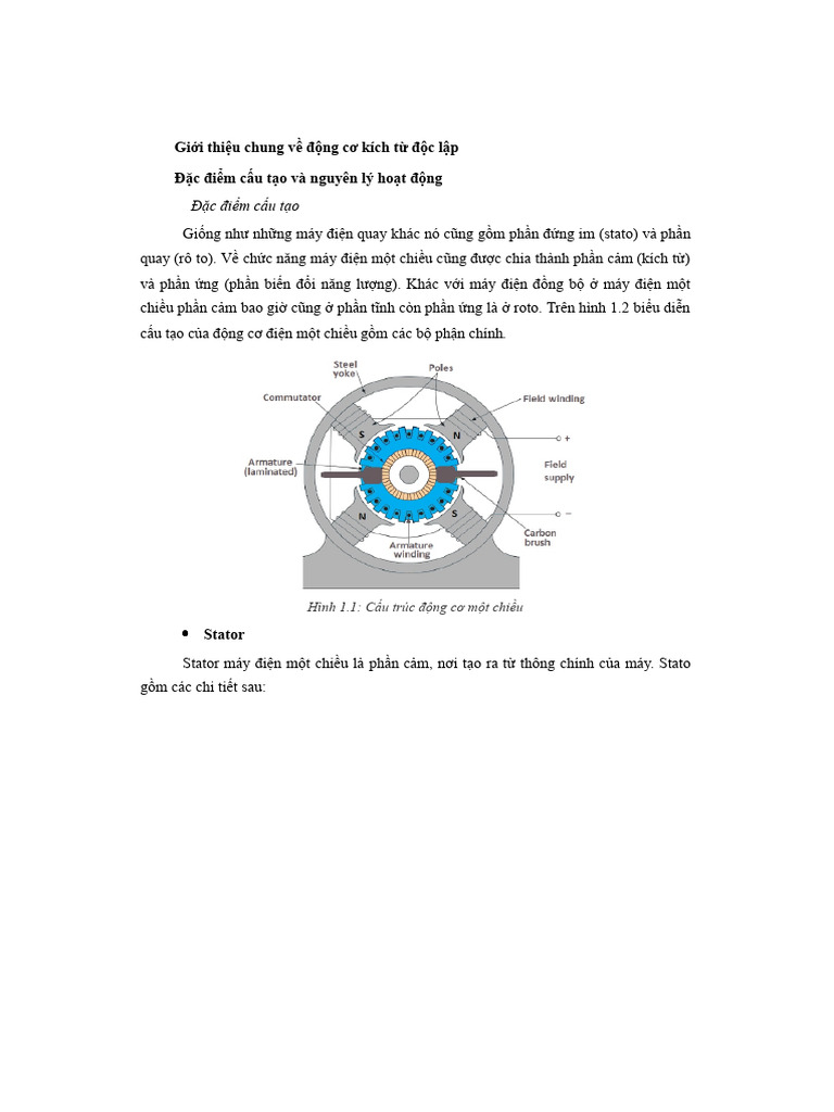Gioi Thieu Chung Ve Dong Co Kich Tu Doc Lap Truong Dai Hoc Dien Luc 79813 | PDF