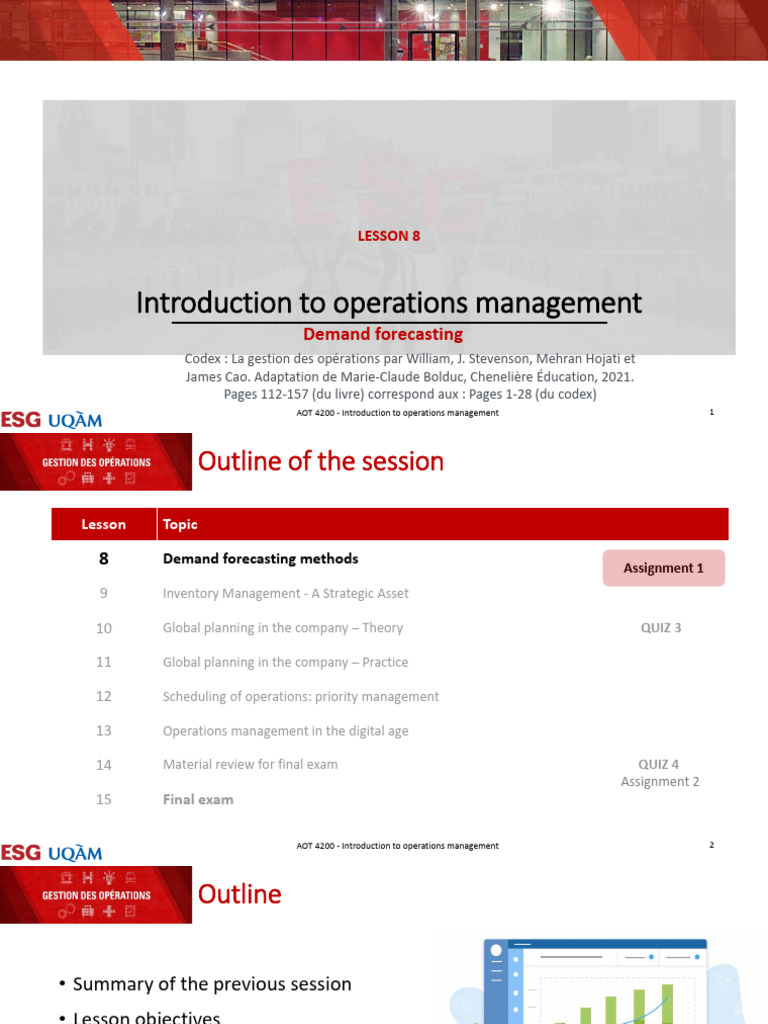 AOT4200 - Lesson 8 Demand Forecasting - BPv3 | PDF | Forecasting | Operations Management