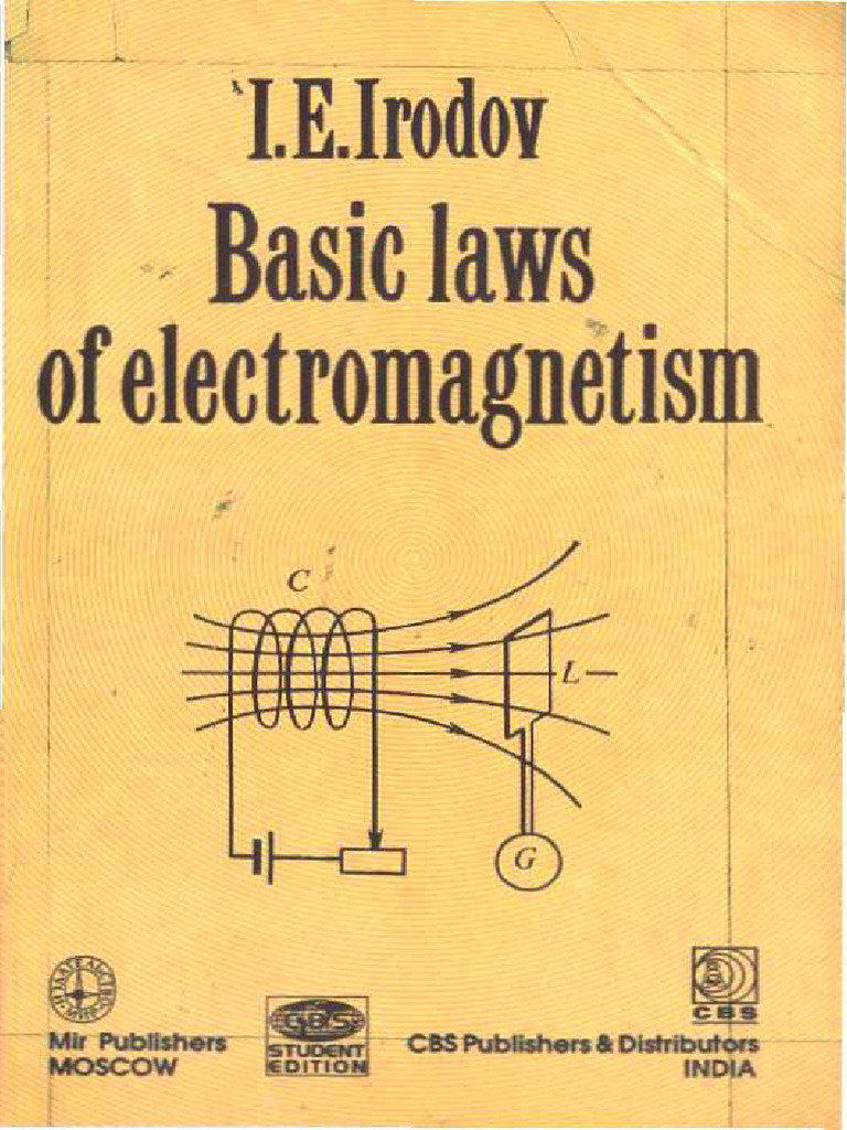 Basic Laws of Electromagnetism by I. E Irodov | PDF | Flux | Field (Mathematics)