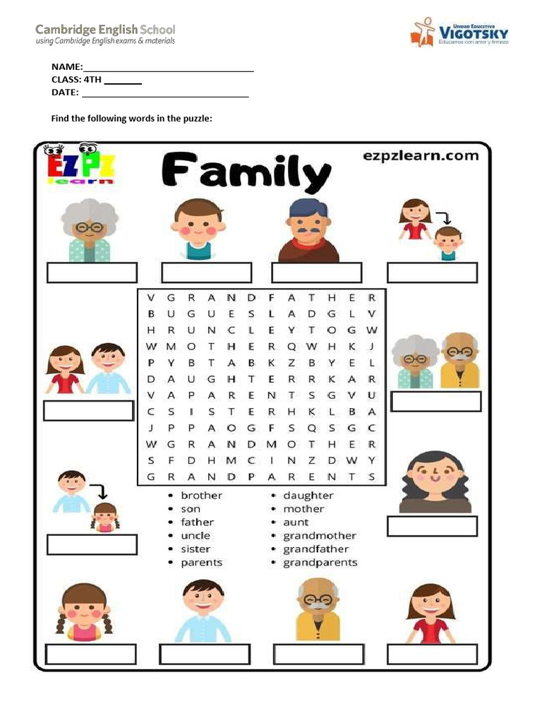 Worksheet 2 HW 4th Family | PDF