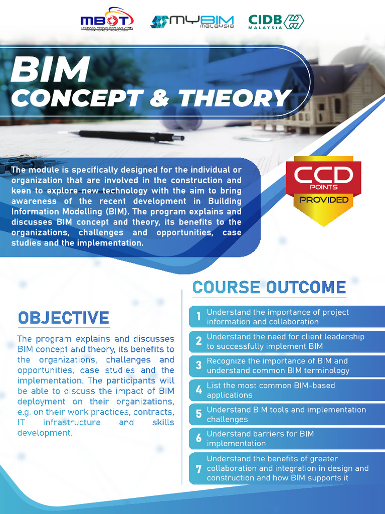 Bim Training New Brochure Bim Concept and Theory 1699245633 | PDF