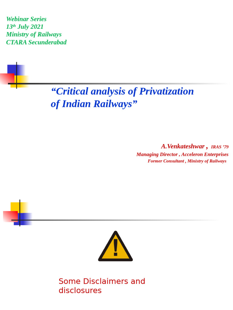 CTARA Pvt. of IR | PDF | Public–Private Partnership | Rail Transport