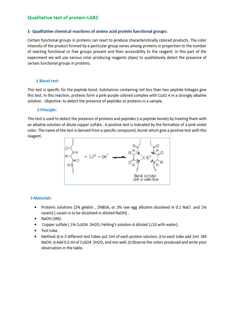 protein | PDF | Denaturation (Biochemistry) | Proteins