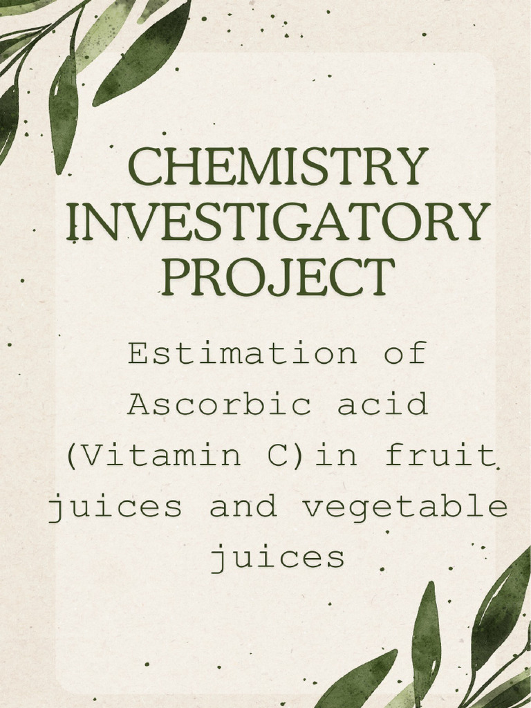 Chem Project Anushka | PDF