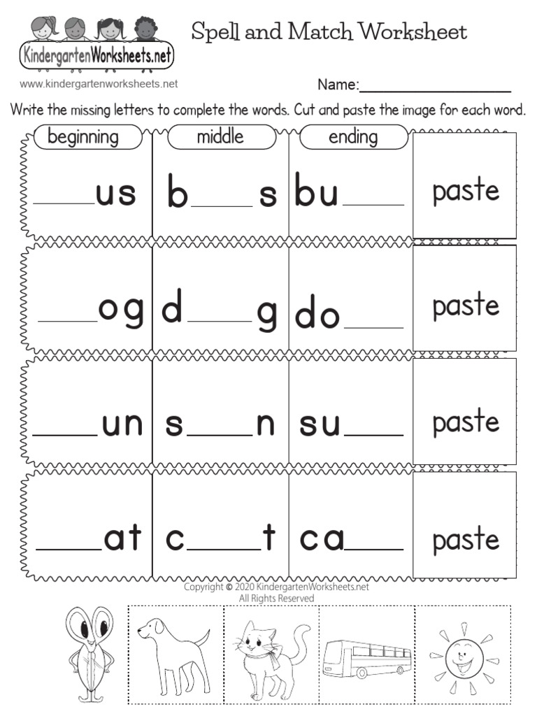 Basic Spelling Worksheet 1X | PDF