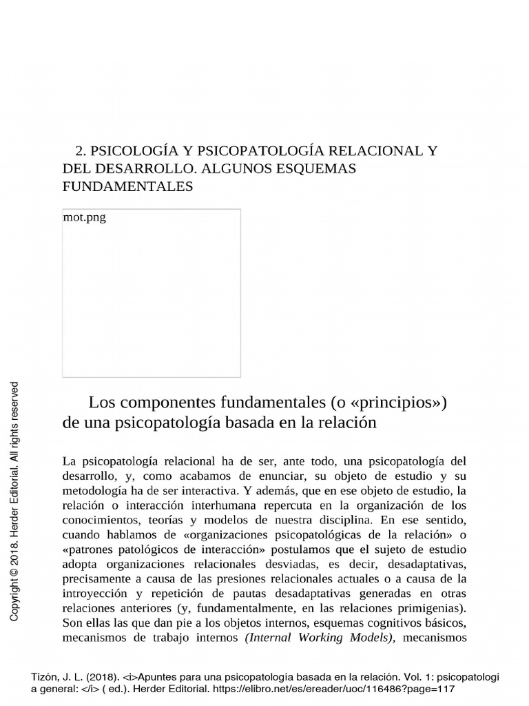 Psicología y Psicopatologia Relacional y Del Desarrollo | PDF | Psicopatología | Psicología anormal