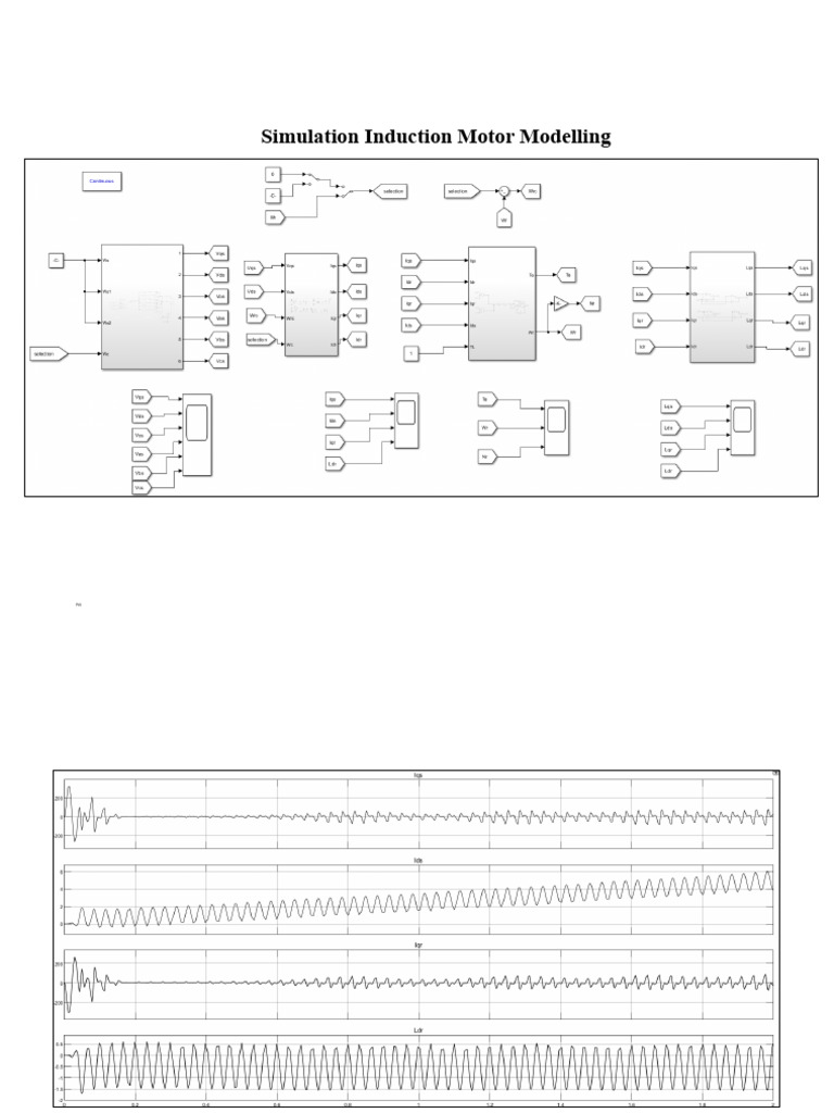 Simulation Induction Motor Modelling | PDF