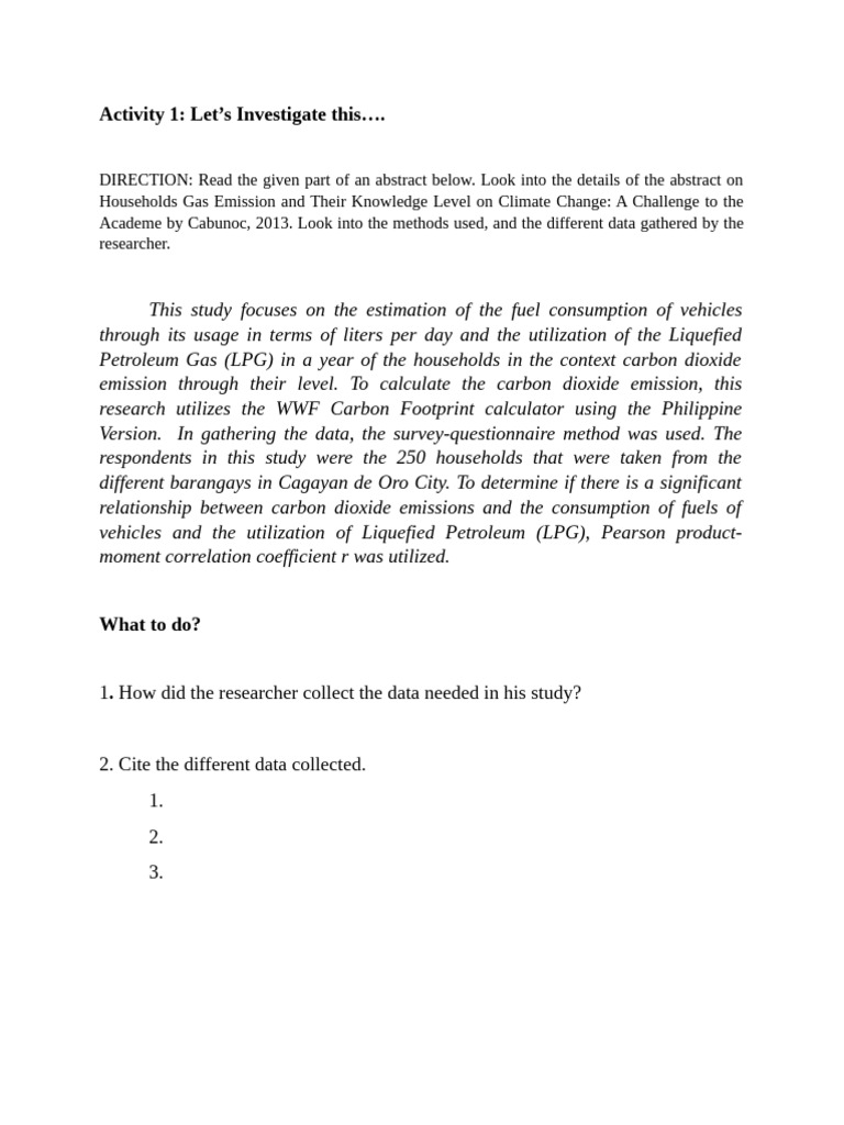 Activity 1 Classifying Data Pdf 