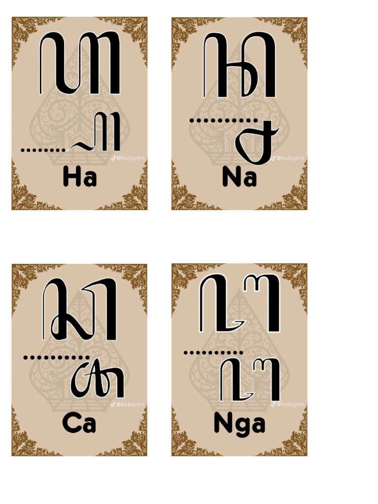 Aksara Jawa | PDF