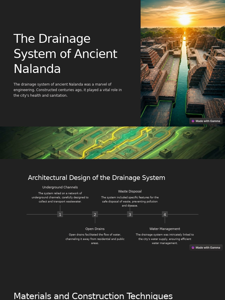 The Drainage System of Ancient Nalanda | PDF | Sewage | Water