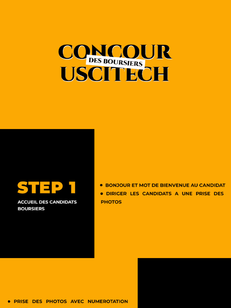 Concour Des Boursiers Uscitech | PDF