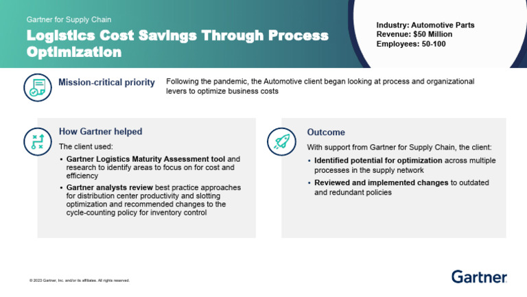 Cvs Stories Optimizing Logistics Processes Post Covid 19 | PDF