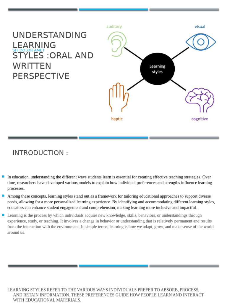 Presentation 1 Powerpoint | PDF | Learning Styles | Learning