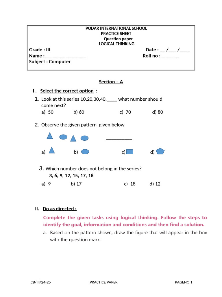 Practice Pt2 std3 | PDF