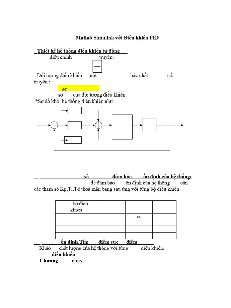 Bai - 4 Khảo Sát Pid PID Liên Tục Với Matlab | PDF