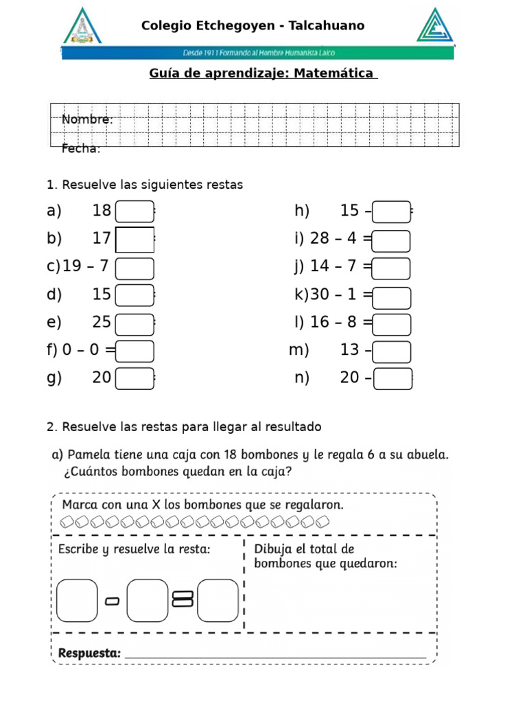 Guía Matematica | PDF