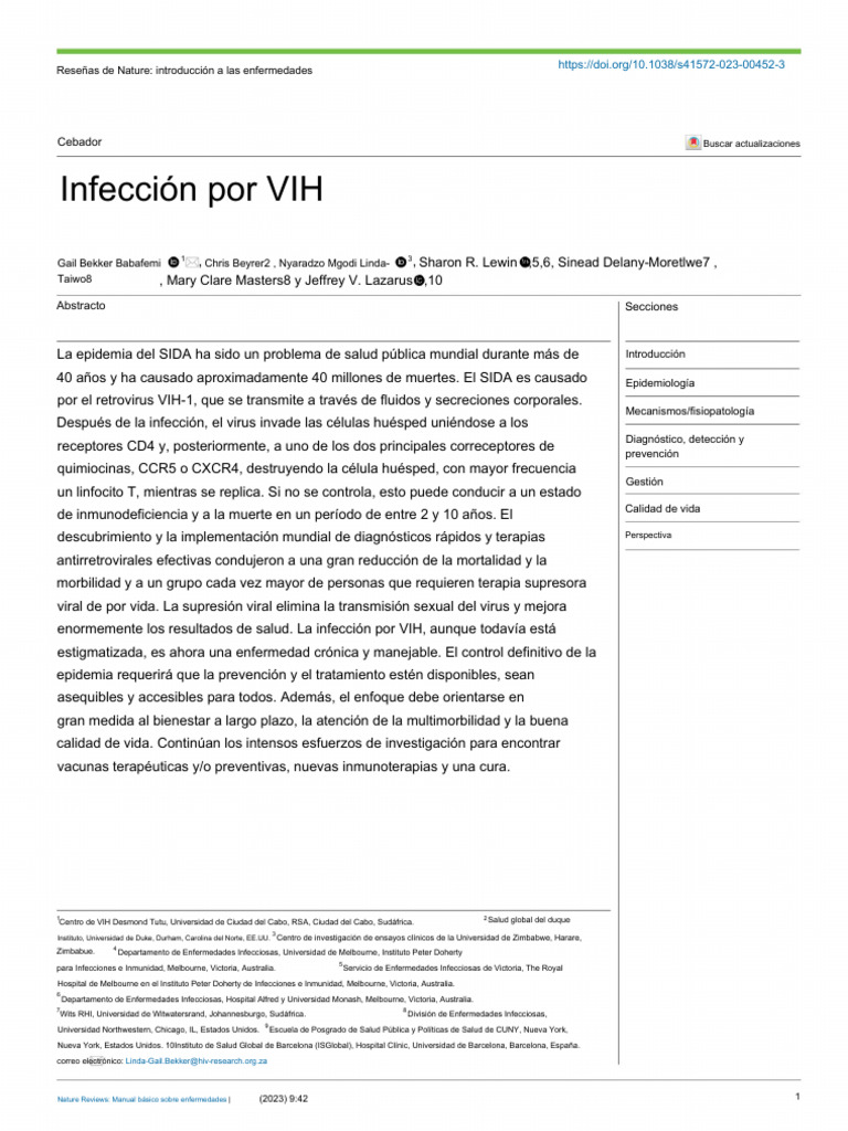 Infeccion Vih | PDF | VIH | VIH / SIDA