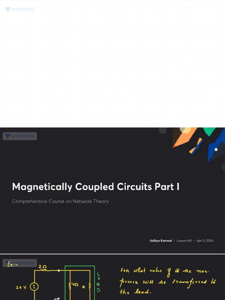 Magnetically Coupled Circuits Part I With Anno | PDF