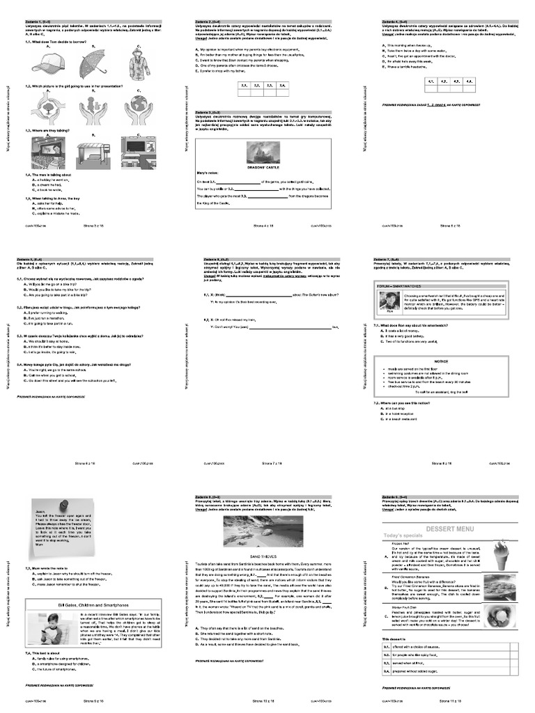 E8 Angielski | PDF
